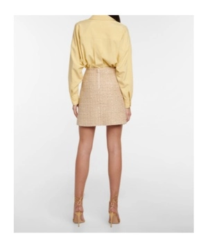 Giambattista Valli Sequined Tweed Miniskirt