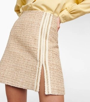 Giambattista Valli Sequined Tweed Miniskirt