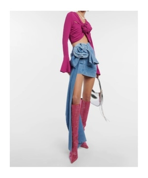 Magda Butrym Embellished Leather Knee-high Boots