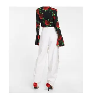 Magda Butrym Silk And Wool Tapered Pants