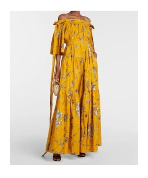Erdem Floral Cotton Maxi Dress