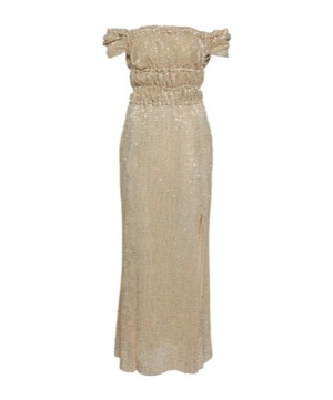 Altuzarra Embellished Silk Gown - Nude