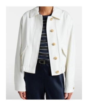 Vince Cotton Twill Blouson Jacket