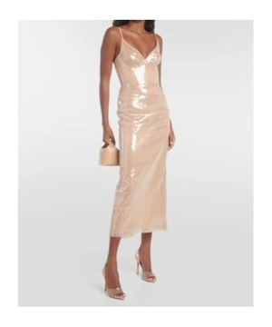 David Koma Sequined Midi Dress