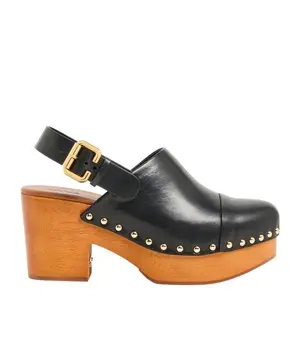 Chloé Round-toe High-heeled Sandals - Black