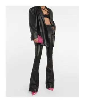Attico Midnight Studded Leather Clutch