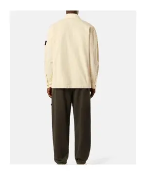 Stone Island Snap-button Shirt Jacket With Chest Pockets