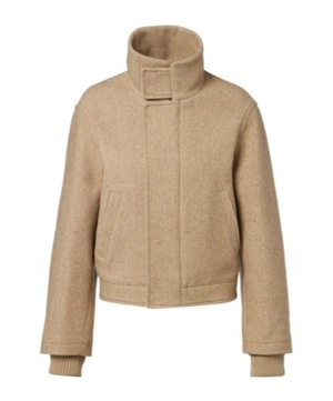 Victoria Beckham Wool-blend Jacket - Nude
