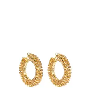 Magda Butrym Crystal-embellished Hoop Earrings - Yellow