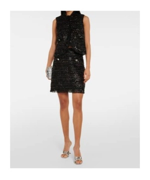 Giambattista Valli Sequined Tweed Miniskirt