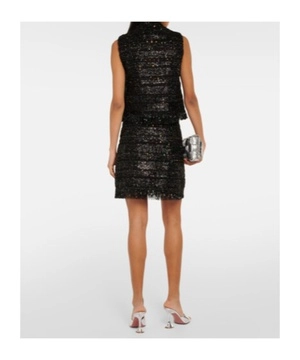 Giambattista Valli Sequined Tweed Miniskirt