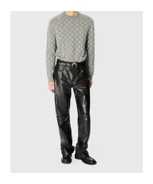 MARINE SERRE Moon Jacquard Knit Crewneck Sweater