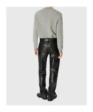 MARINE SERRE Moon Jacquard Knit Crewneck Sweater
