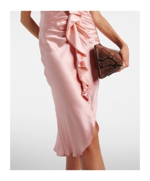 RODARTE Ruched Silk Crêpe Midi Dress