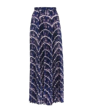 Altuzarra Sif Printed Pleated Maxi Skirt - Black