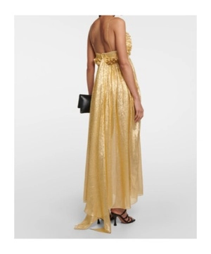 PETAR PETROV Allas Silk-blend Maxi Dress - Nude