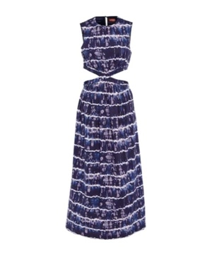 Altuzarra Ashima Cutout Cotton-blend Midi Dress - Blue