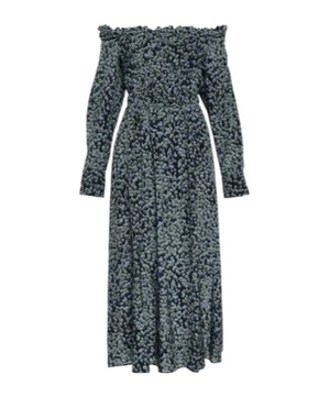 Altuzarra Lillian Printed Silk Midi Dress - Black