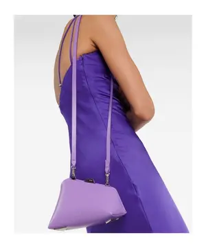 Attico Midnight Mini Embellished Leather Clutch