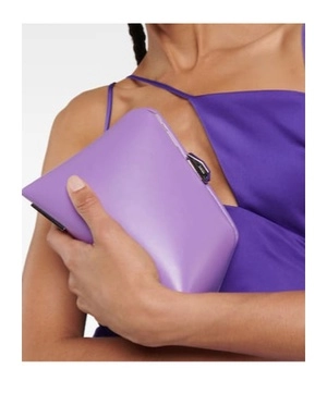 Attico Midnight Mini Embellished Leather Clutch