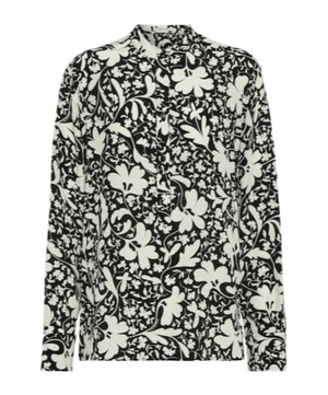 Stella McCartney Printed Silk Shirt - Black