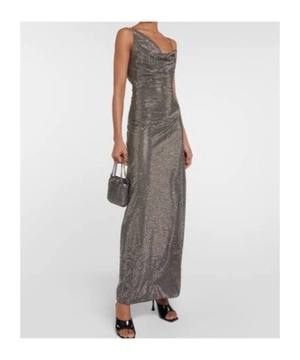 Stella McCartney Asymmetrical Embellished Maxi Dress
