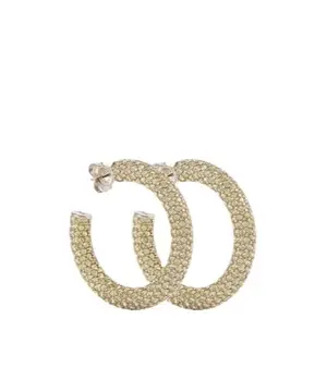 Amina Muaddi Cameron Medium Earrings - Yellow