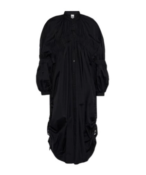 Comme Des Garçons Draped Cotton Midi Dress