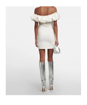 Alexandre Vauthier Off-shoulder Ruffle-trimmed Minidress
