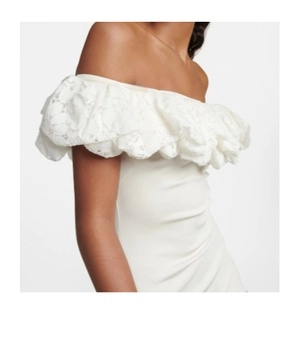 Alexandre Vauthier Off-shoulder Ruffle-trimmed Minidress
