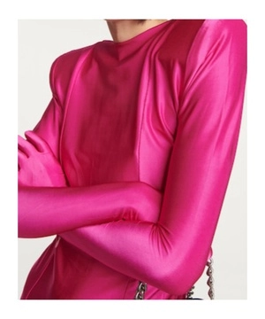 Vetements Diva Jersey Minidress With Attached Gloves