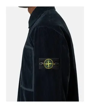 Stone Island Snap-button Shirt Jacket With Chest Pockets
