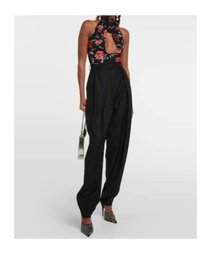 Magda Butrym Floral Cutout Jersey Bodysuit
