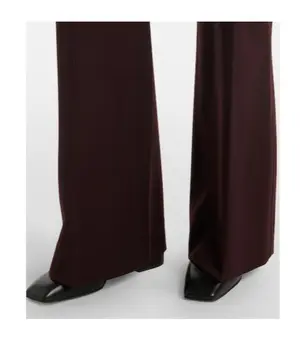 Victoria Beckham Alina Virgin Wool Wide-leg Pants