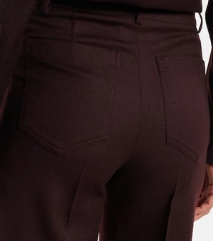 Victoria Beckham Alina Virgin Wool Wide-leg Pants