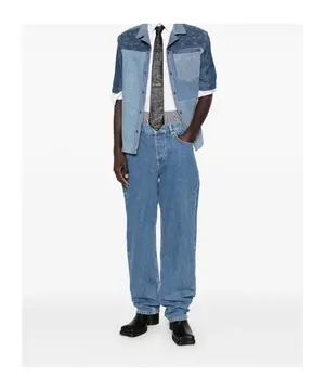 MARINE SERRE Logo-print Jeans