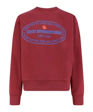StÜssy Long-sleeved Crew Neck Sweatshirt - Red