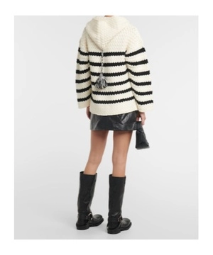 Alanui Striped Knit Hoodie