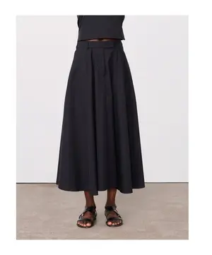 Officine Générale Belted Midi Skirt - Black
