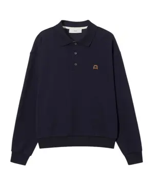 DUNST Long Sleeve Sweatshirt With Logo Detail