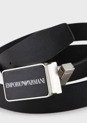 Emporio Armani Logo Buckle Belt