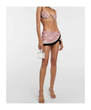 AREA Embellished Bra Top