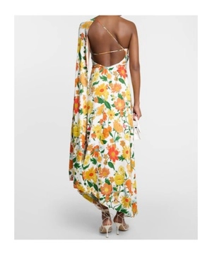 Stella McCartney Caped One-shoulder Cady Gown