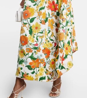 Stella McCartney Caped One-shoulder Cady Gown