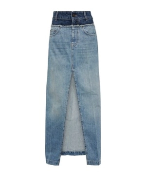 Stella McCartney Denim Maxi Skirt - Blue