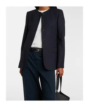 NILI LOTAN Pinstripe Wool Jacket