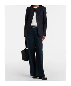 NILI LOTAN Pinstripe Wool Jacket