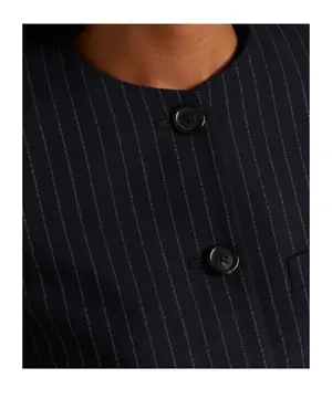 NILI LOTAN Pinstripe Wool Jacket