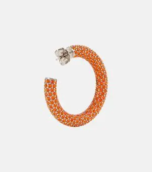 Amina Muaddi Cameron Medium Hoop Earrings