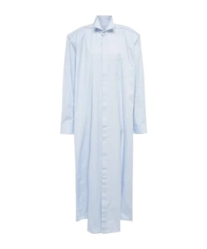 Vetements Deconstructed Cotton Shirt Dress - White